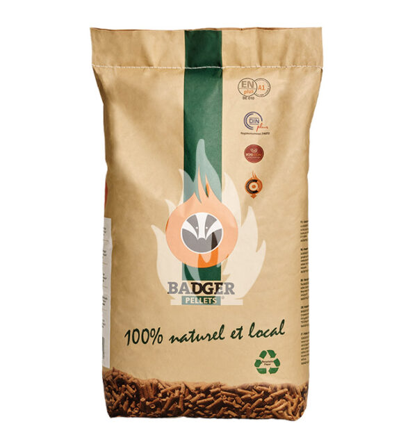 Zak Badger Houtpellets - 100% natuurlijk | Rijnen BV